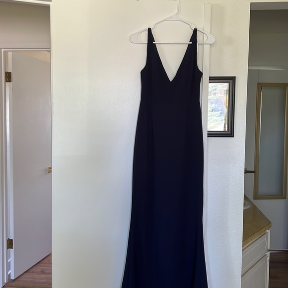 Lulus | Dresses | Dark Blue Maxi Lulus Formal Dress | Poshmark